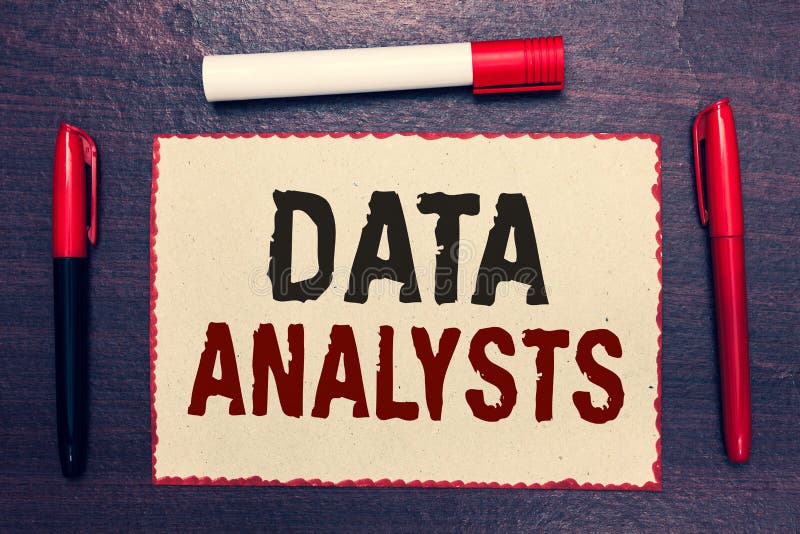 Writing Note Showing Data Analysts. Business Photo Showcasing ...