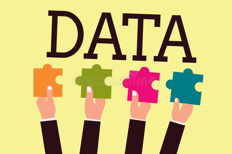 Writing Note Showing Data. Business Photo Showcasing Piece of ...