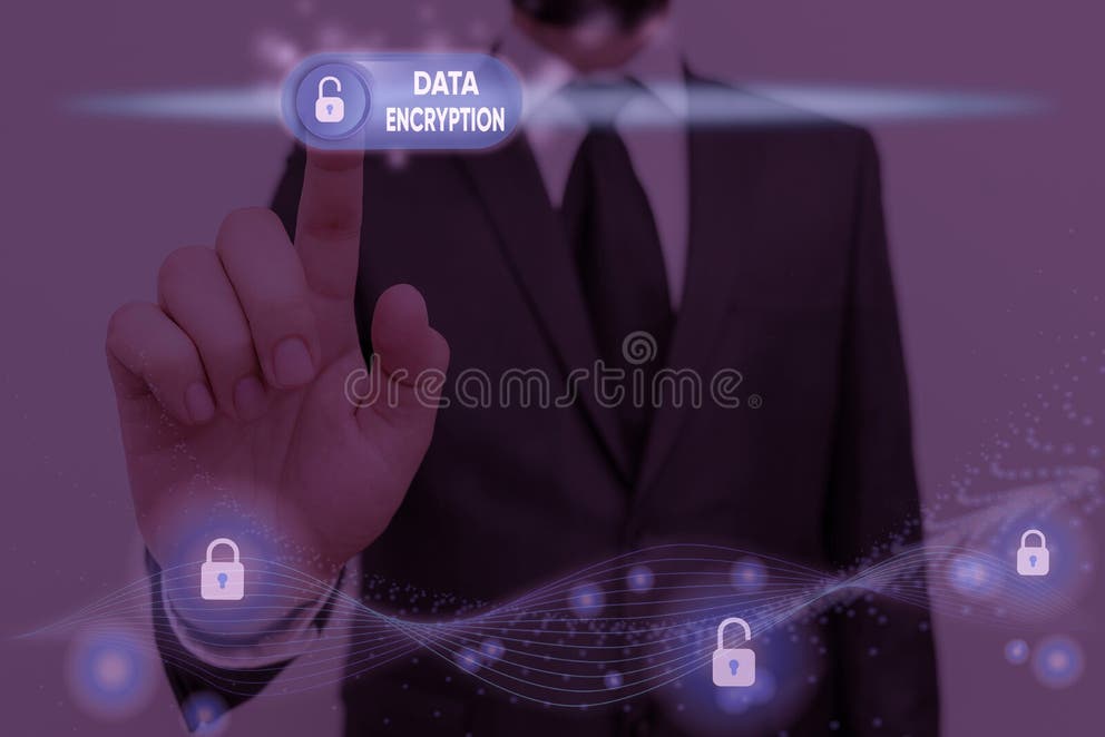 Writing Note Showing Data Encryption. Business Photo Showcasing ...
