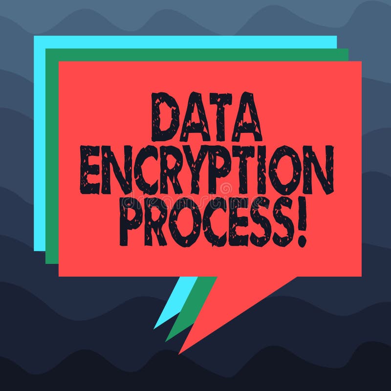 Writing Note Showing Data Encryption Process. Business Photo Showcasing the Method of ...