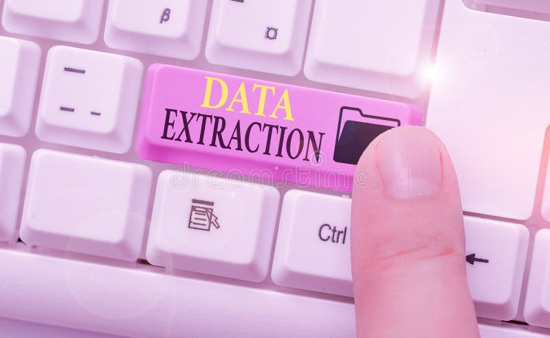 Writing Note Showing Data Extraction Business Photo Showcasing Act Or Process Of Retrieving