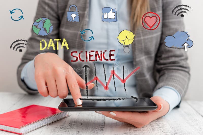 Writing Note Showing Data Science. Business Photo Showcasing ...