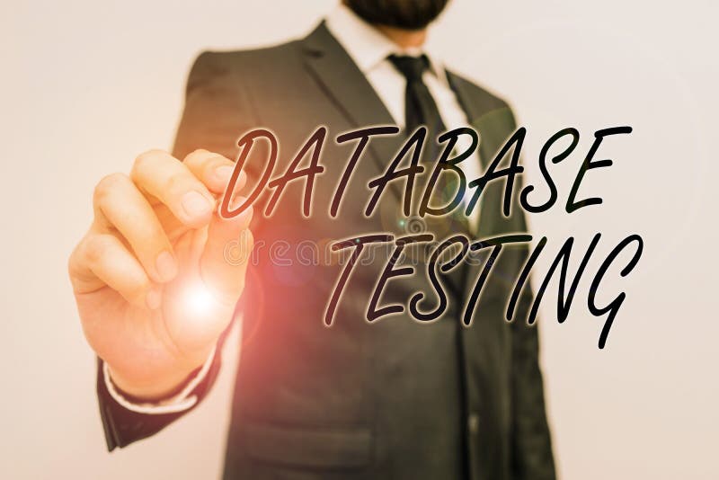 Writing Note Showing Database Testing. Business Photo Showcasing ...