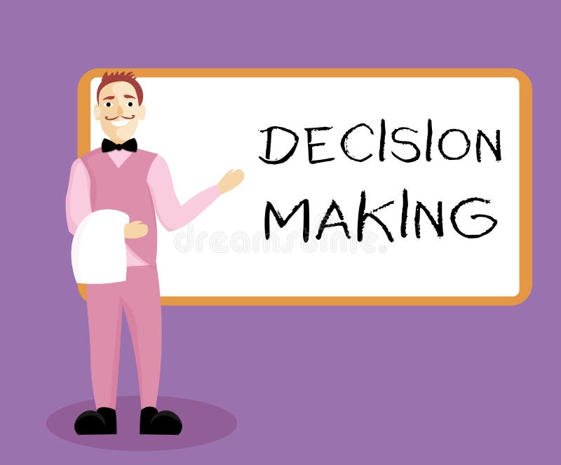 Writing Note Showing Decision Making. Business Photo Showcasing the Act ...
