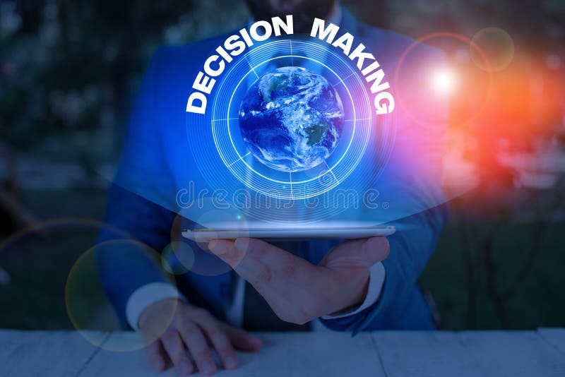 Writing Note Showing Decision Making. Business Photo Showcasing Process ...