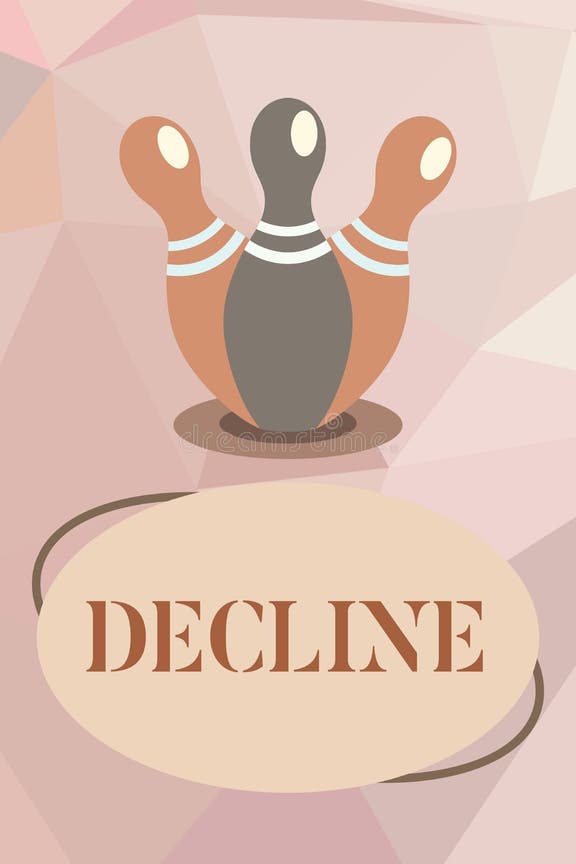 Writing Note Showing Decline. Business Photo Showcasing Become Smaller Fewer less Decrease ...