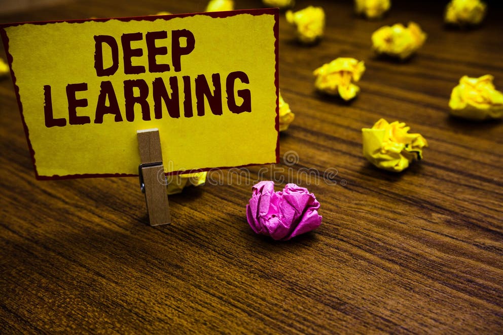 Writing Note Showing Deep Learning Business Photo Showcasing Hierarchical Abstractions