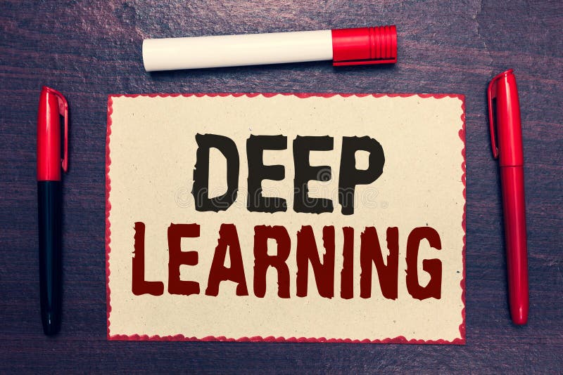 Writing Note Showing Deep Learning Business Photo Showcasing Hierarchical Abstractions