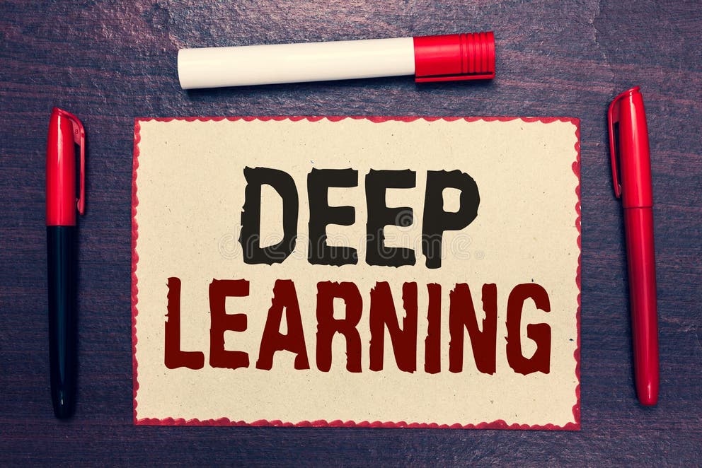Writing Note Showing Deep Learning. Business Photo Showcasing ...