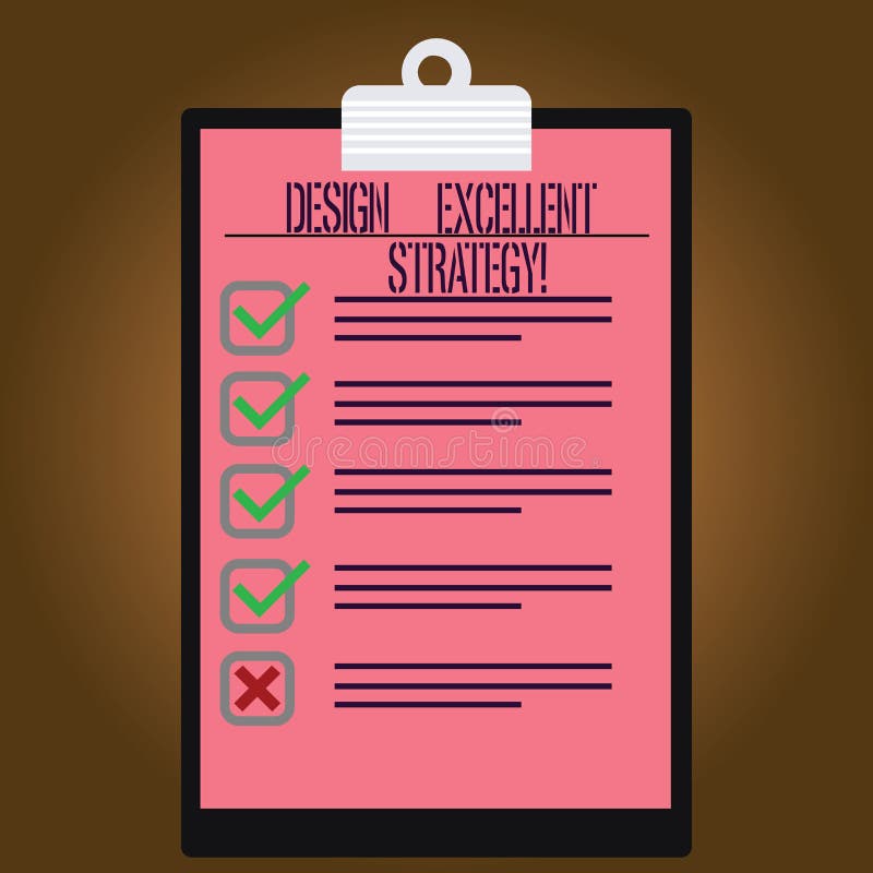 Writing Note Showing Design Excellent Management. Business Photo ...