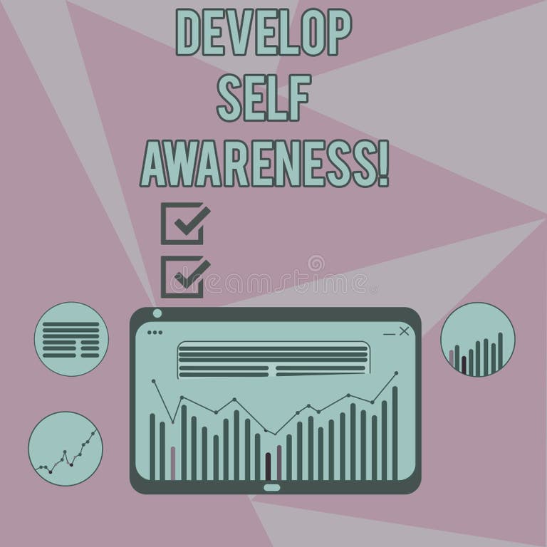 Writing Note Showing Develop Self Awareness. Business Photo Showcasing ...