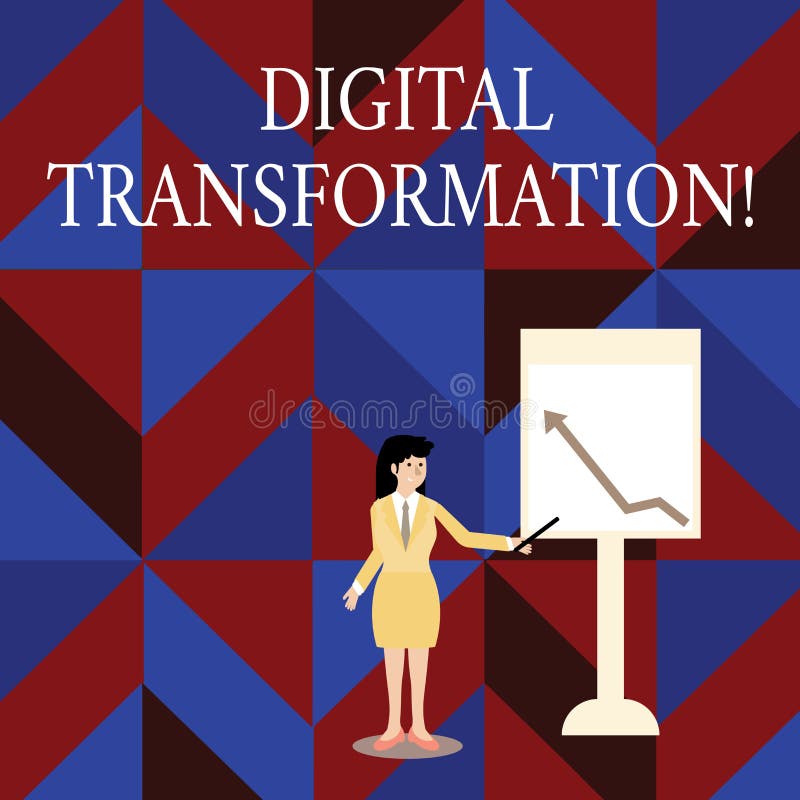 Writing Note Showing Digital Transformation. Business Photo Showcasing ...