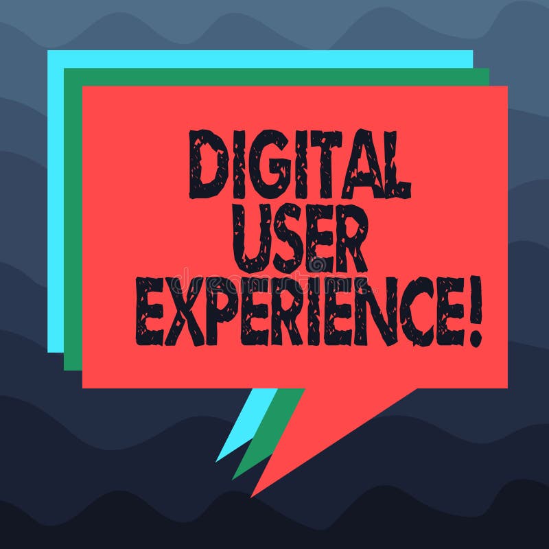 Writing Note Showing Digital User Experience. Business Photo Showcasing ...