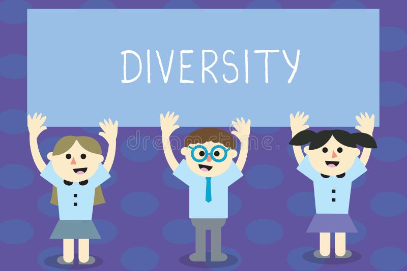 Writing Note Showing Diversity. Business Photo Showcasing State of ...