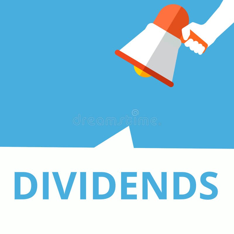 Writing Note Showing Dividends Stock Illustration - Illustration of ...