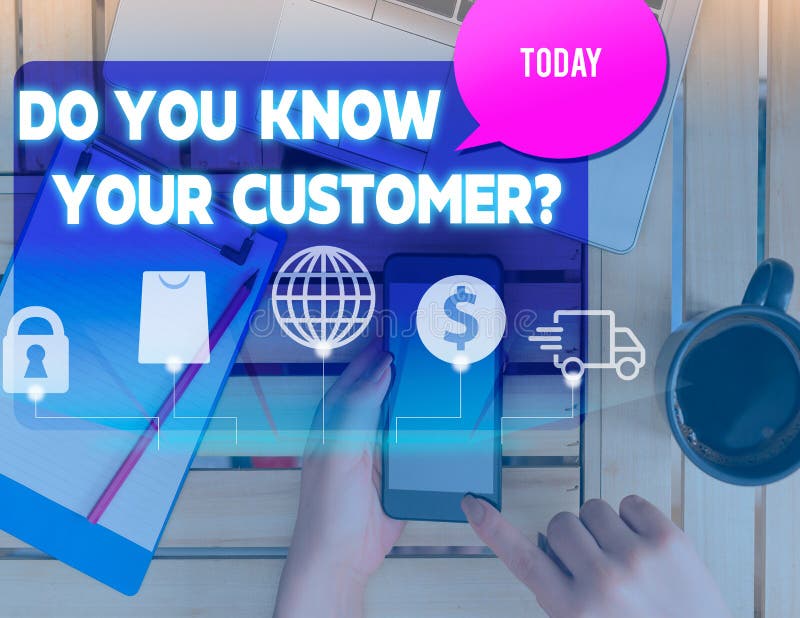 Writing Note Showing Do You Know Your Customer Question. Business Photo ...