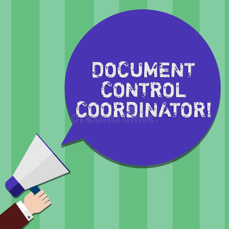 Writing Note Showing Document Control Coordinator. Business Photo ...