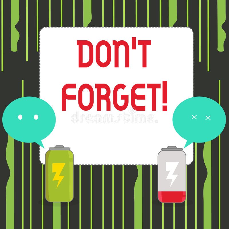 Reminder, Do Not Forget An Important Task Stock Vector - Illustration ...