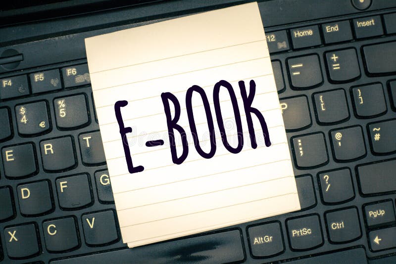 Writing Note Showing E Book. Business Photo Showcasing Electronic ...