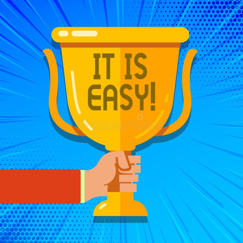 Writing Note Showing it is Easy. Business Photo Showcasing Clear Simple ...