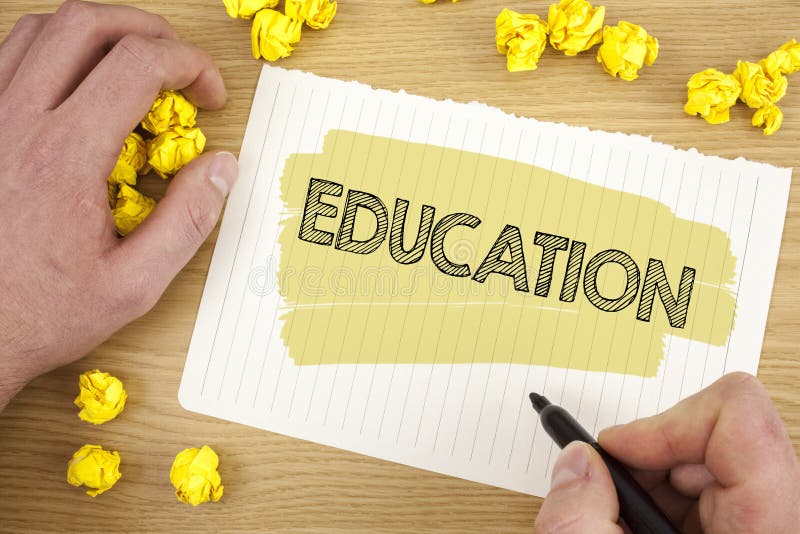 Writing Note Showing Education. Business Photo Showcasing Teaching of ...