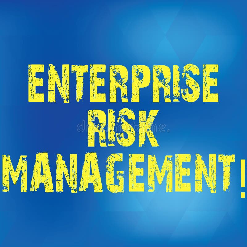 Writing Note Showing Enterprise Risk Management. Business Photo ... Writing Note Showing Enterprise Risk Management. Business Photo ...