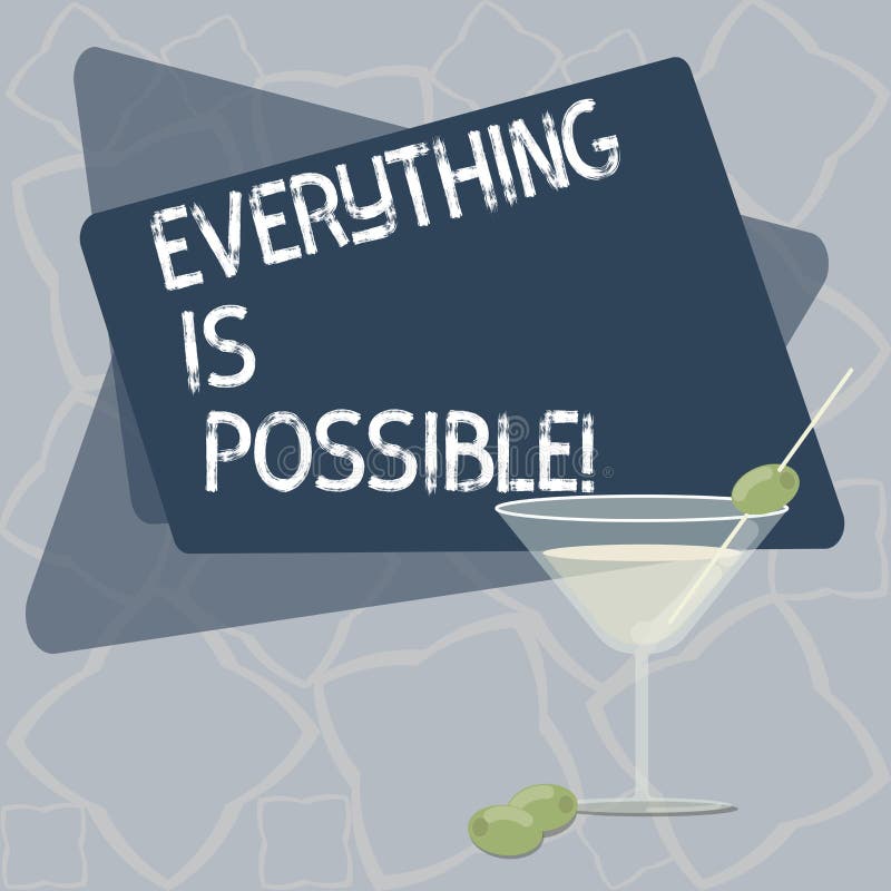 Writing Note Showing Everything is Possible. Business Photo Showcasing ...
