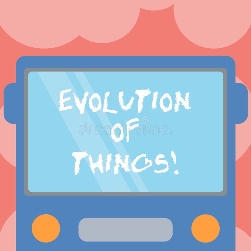 Writing Note Showing Evolution of Things. Business Photo Showcasing ...