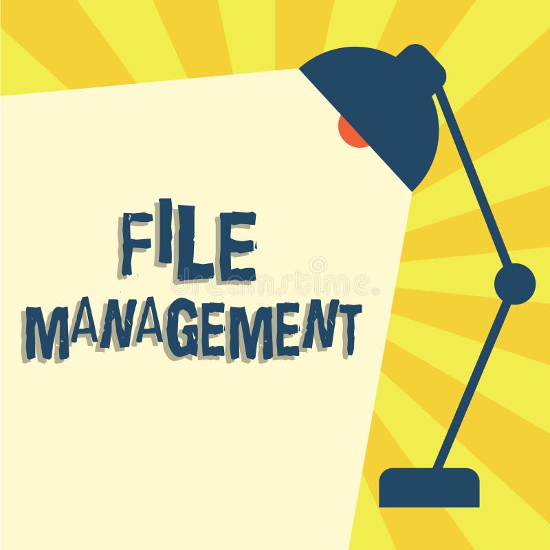 Writing Note Showing File Management. Business Photo Showcasing ...