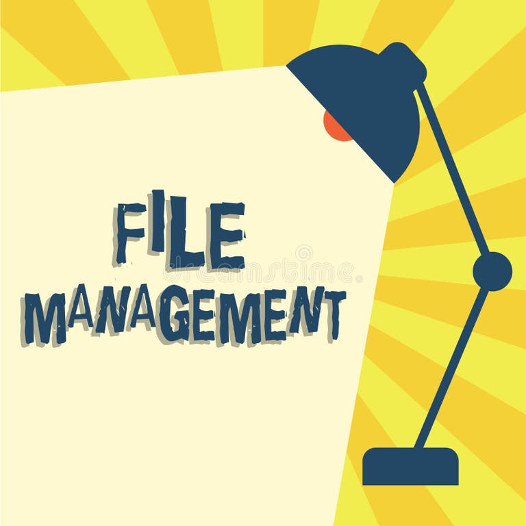 Writing Note Showing File Management. Business Photo Showcasing Computer Program that Provides ...