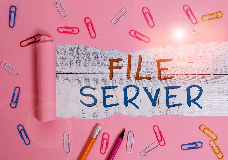 Writing Note Showing File Server. Business Photo Showcasing Device Which Controls Access To ...