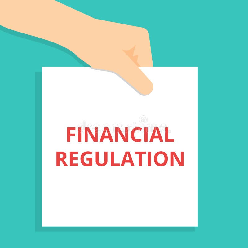 Writing Note Showing Financial Regulation Stock Illustration ...