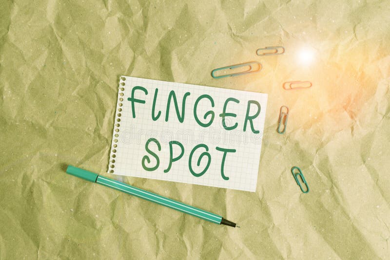 Writing Note Showing Finger Spot. Business Photo Showcasing Small ... Writing Note Showing Finger Spot. Business Photo Showcasing Small ...