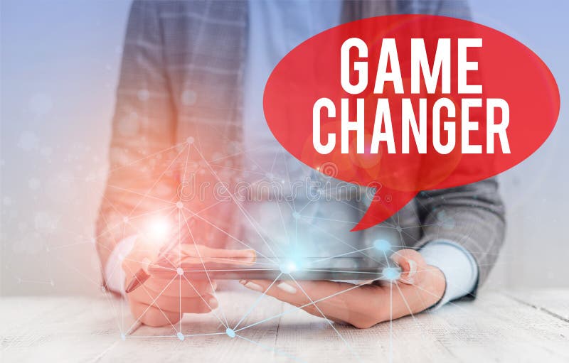 Writing Note Showing Game Changer. Business Photo Showcasing Way that ...