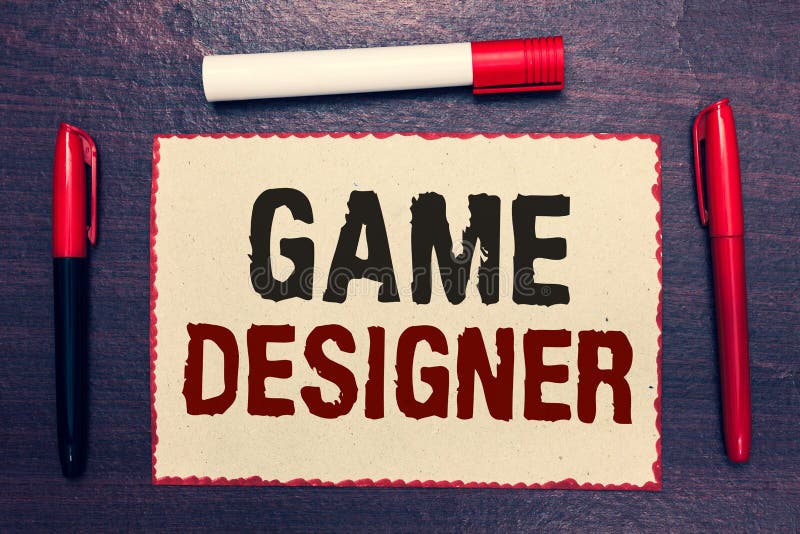 Writing Note Showing Game Designer. Business Photo Showcasing Campaigner Pixel Scripting ...