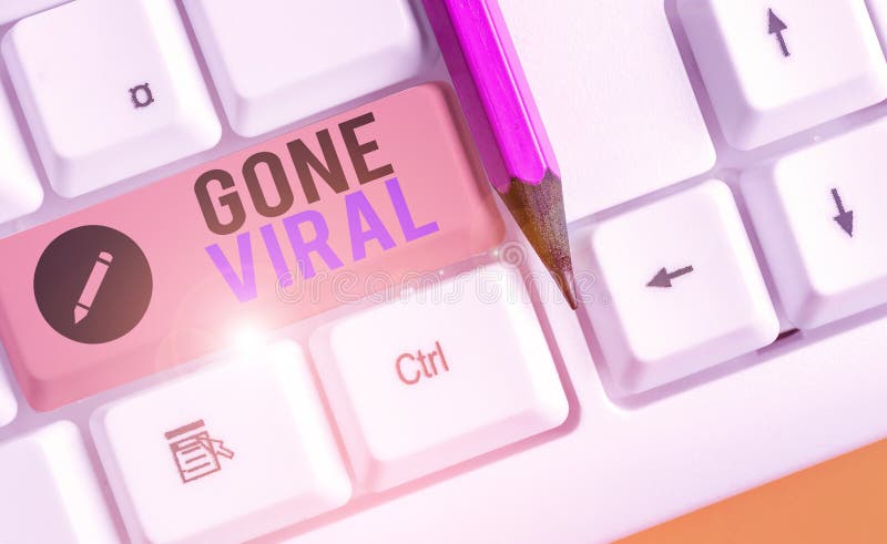 Writing Note Showing Gone Viral. Business Photo Showcasing Link that ... Writing Note Showing Gone Viral. Business Photo Showcasing Link that ...