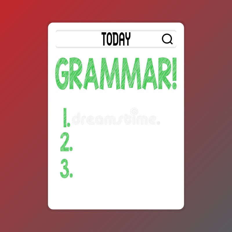 Writing Note Showing Grammar. Business Photo Showcasing System and ...