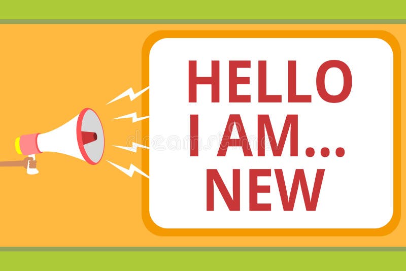Writing Note Showing Hello I am... New Stock Illustration ... Writing Note Showing Hello I am... New Stock Illustration ...