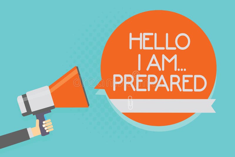 Writing Note Showing Hello I am... Prepared Stock Illustration ... Writing Note Showing Hello I am... Prepared Stock Illustration ...