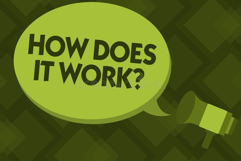 Writing Note Showing How Does it Work Question. Business Photo ...