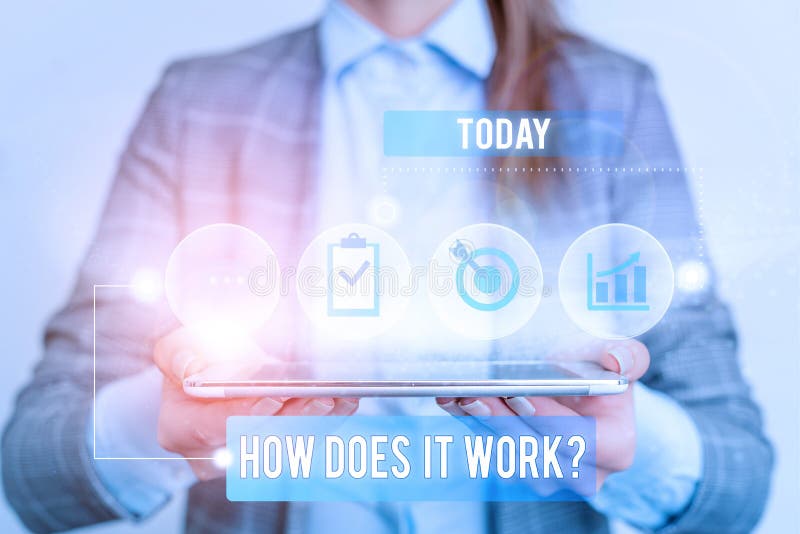 Writing Note Showing How Does it Work Question. Business Photo ...