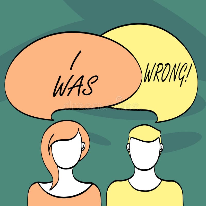 Writing Note Showing I Was Wrong. Business Photo Showcasing Acceptance ...