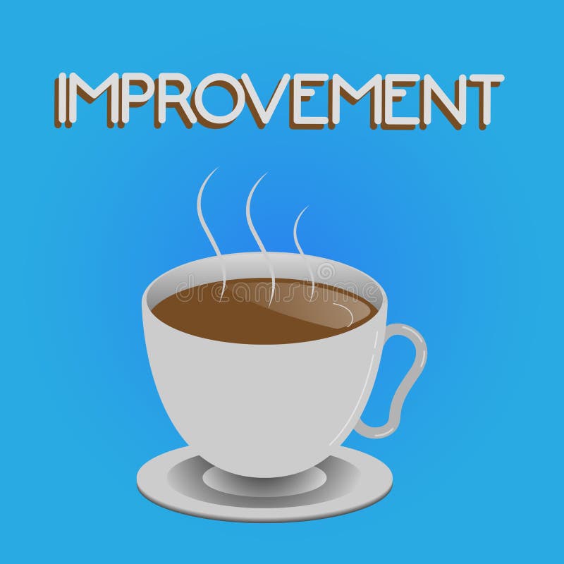 Writing Note Showing Improvement. Business Photo Showcasing Make Things ...