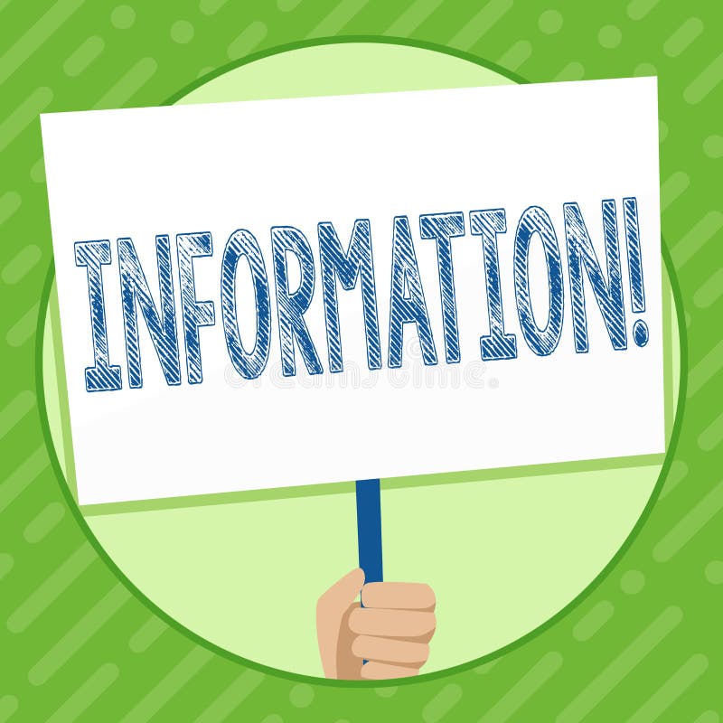 Writing Note Showing Information. Business Photo Showcasing Facts ...