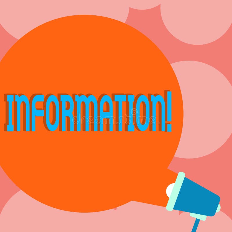 Writing Note Showing Information. Business Photo Showcasing Facts ...