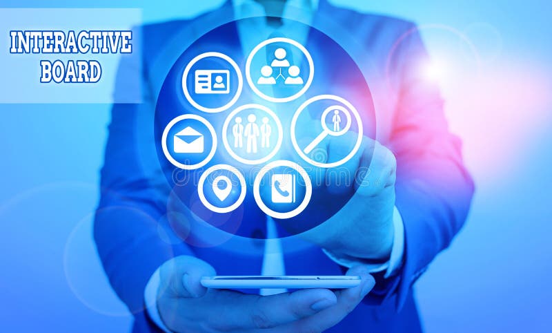 Writing Note Showing Interactive Board. Business Photo Showcasing ...