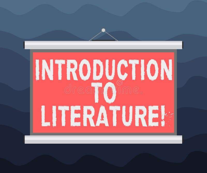 Writing Note Showing Introduction To Literature. Business Photo ... Writing Note Showing Introduction To Literature. Business Photo ...