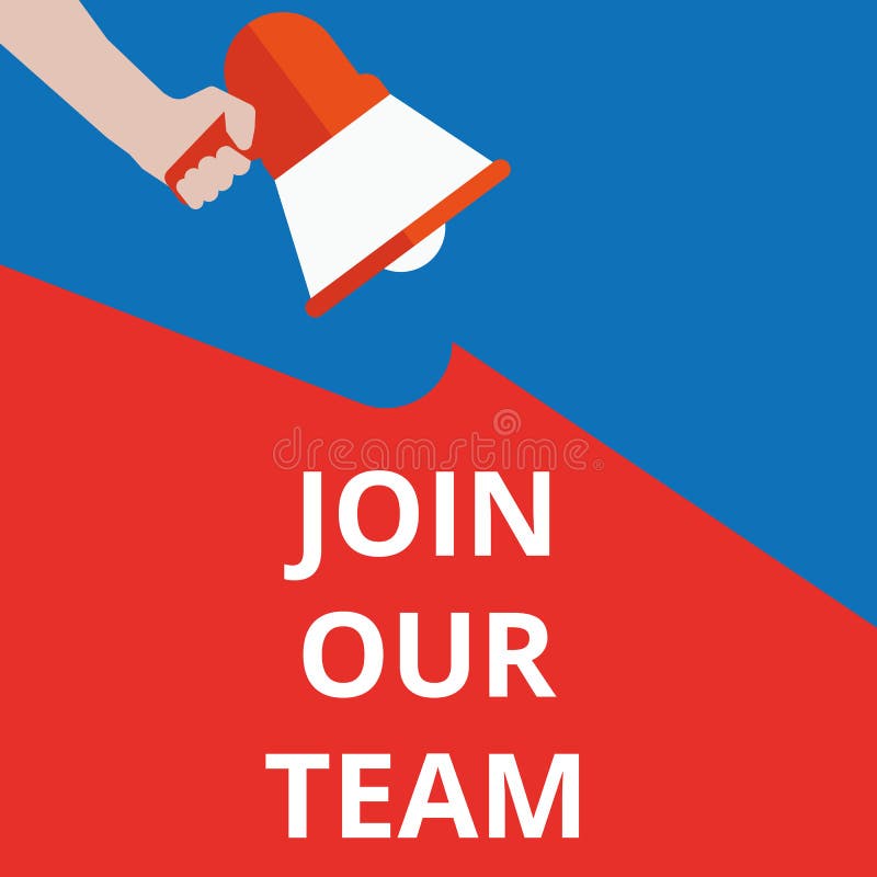 Writing Note Showing Join Our Team Stock Illustration - Illustration of ...