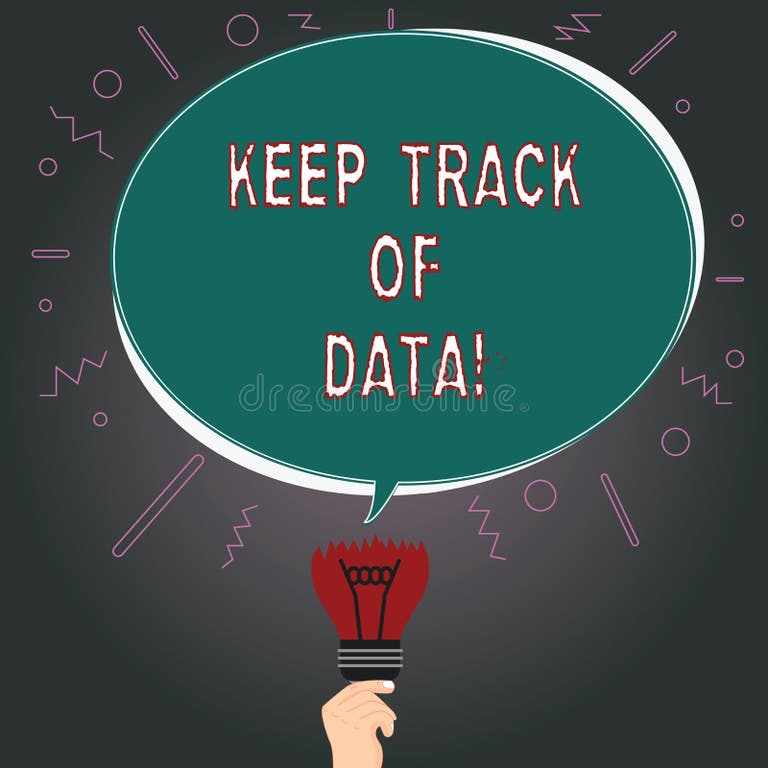 Writing Note Showing Keep Track of Data. Business Photo Showcasing Be ...