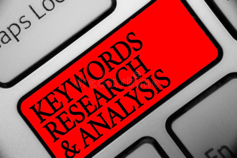 Writing Note Showing Keywords Research and Analysis. Business Photo ... Writing Note Showing Keywords Research and Analysis. Business Photo ...